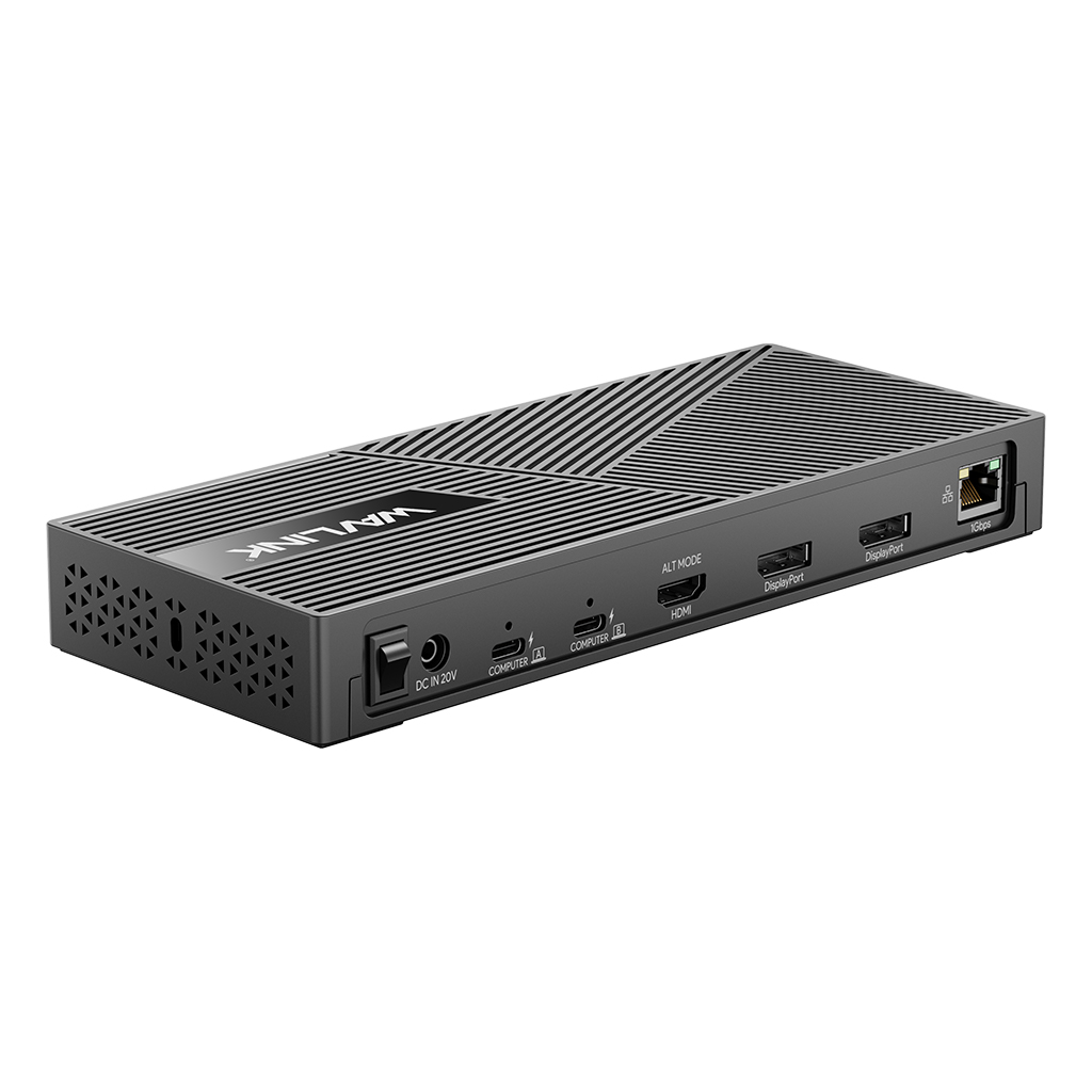 USB-C 10G Triple 4K Display KVM Docking Station With Dual 100W Power ...