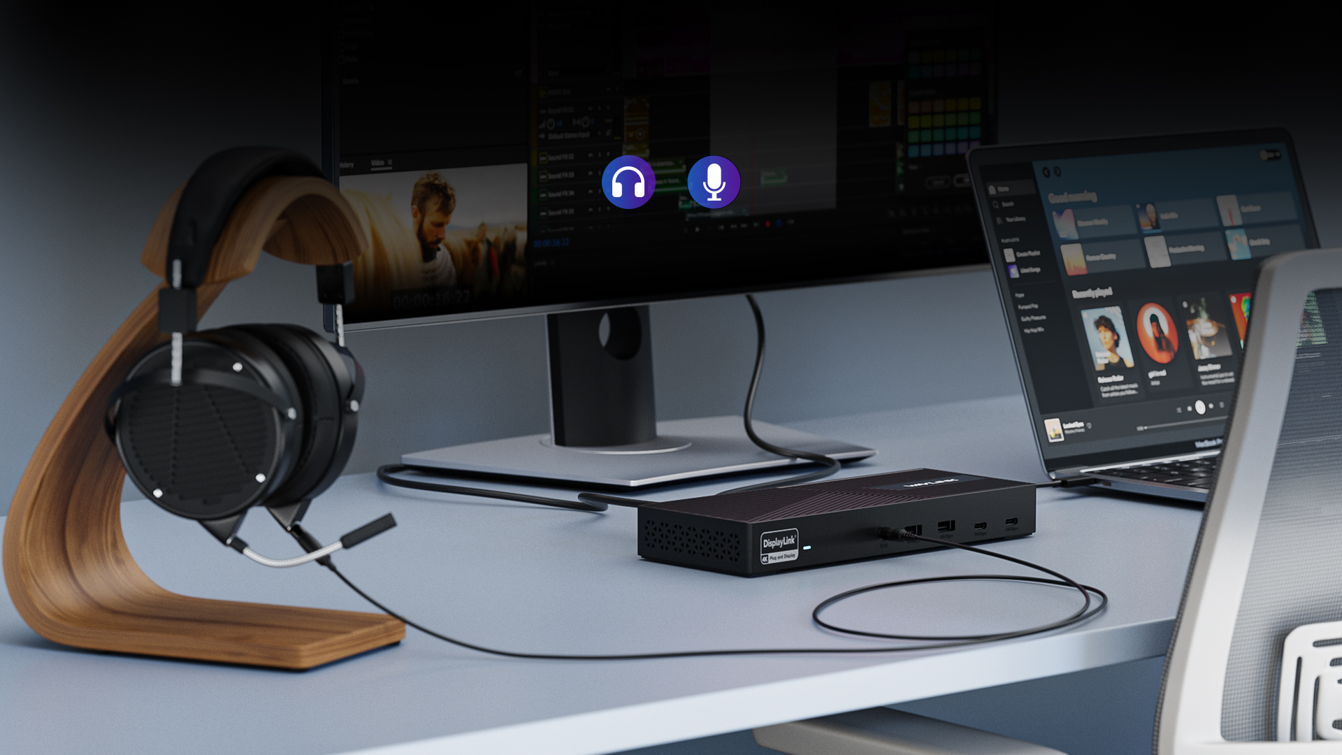 WAVLINK USB-C HDMI and DisplayPort Triple Display 4K@60Hz 13-in-1 ...